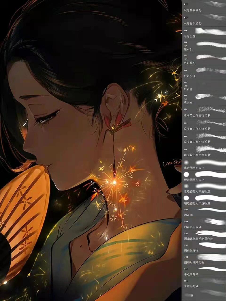 【procreate/ps/sai/ipad/画世界/画世界pro 笔刷大合集】不送是修狗~ - 哔哩哔哩