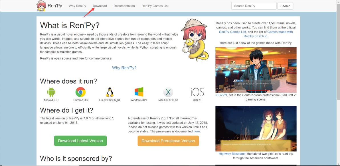 Ren'py教程系列（一）下载篇 - 哔哩哔哩