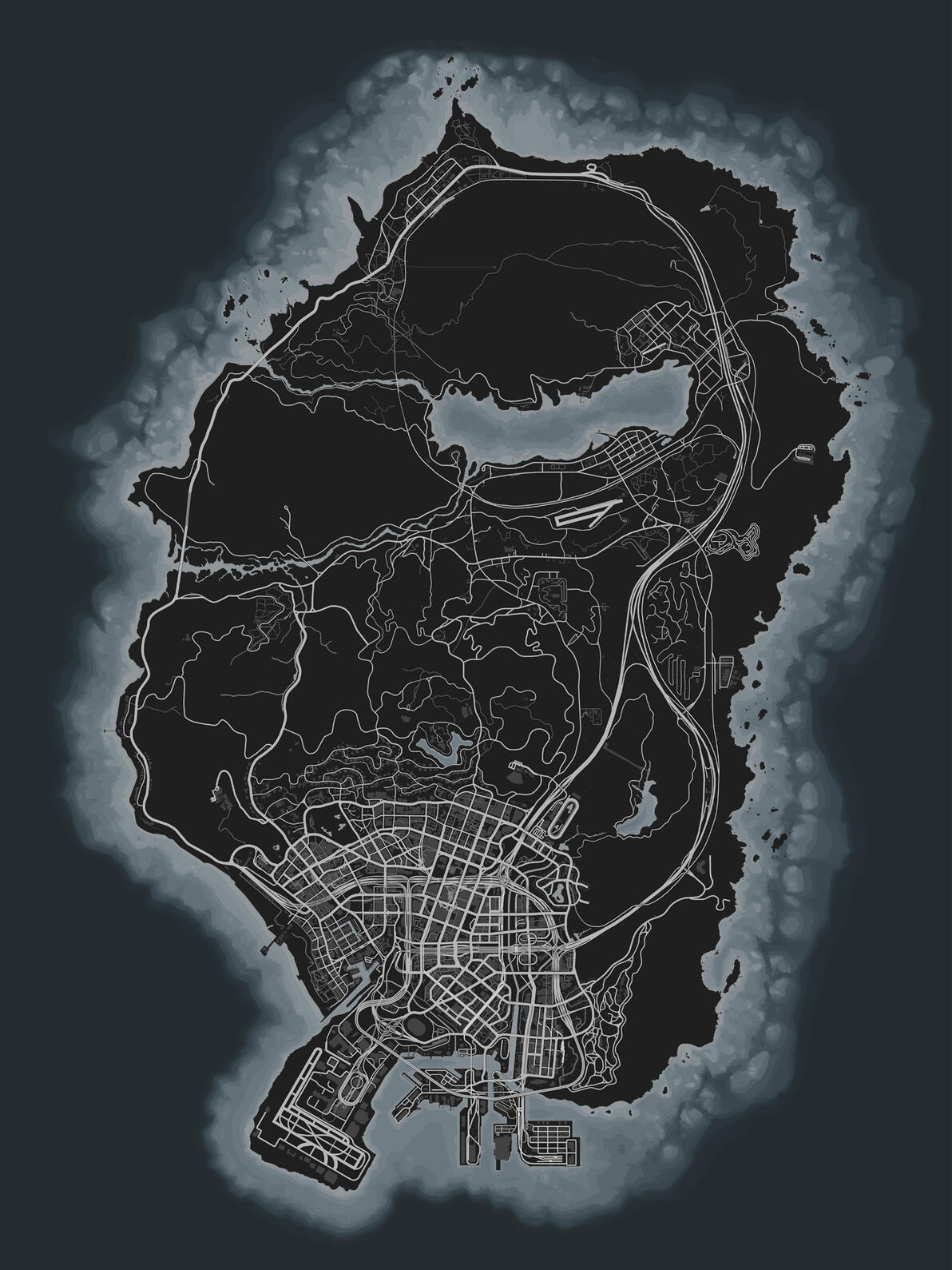 GTA 系列 地图图片超清珍藏 - 哔哩哔哩