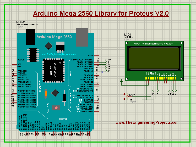 适用于 PROTEUS V2.0 的 ARDUINO MEGA 2560 库 - 哔哩哔哩