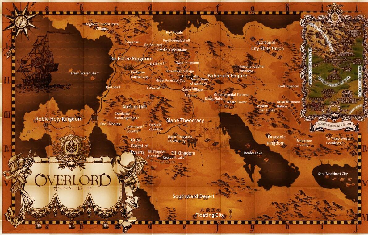 OVERLORD地图大全 - 哔哩哔哩