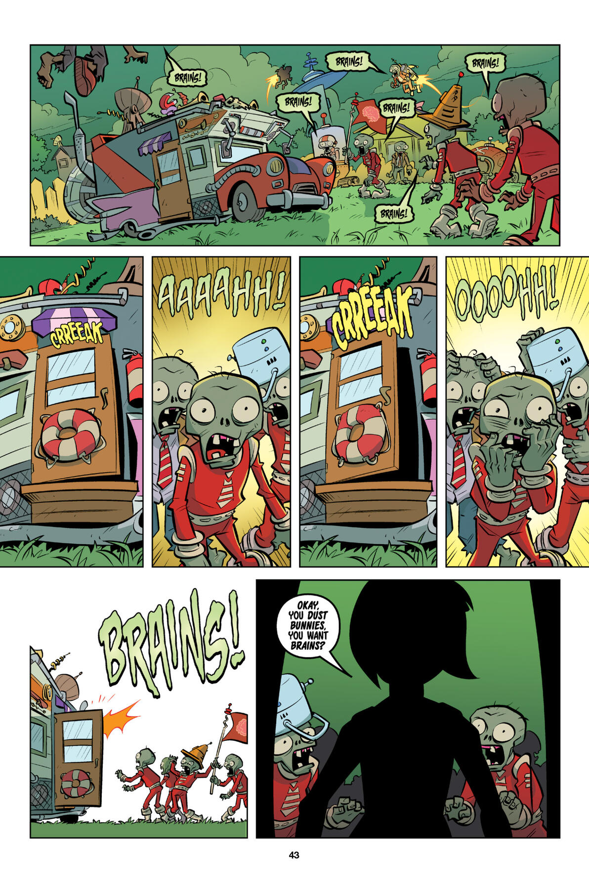 《Plants vs Zombies》（植物大战僵尸）漫画高清彩色电子扫描原版，合订本2 - 哔哩哔哩