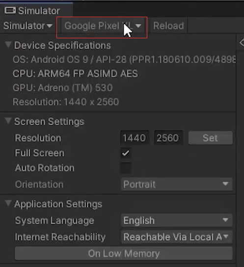 Unity学习笔记 Vol.66 Unity 设备模拟器（Device Simulator） - 哔哩哔哩