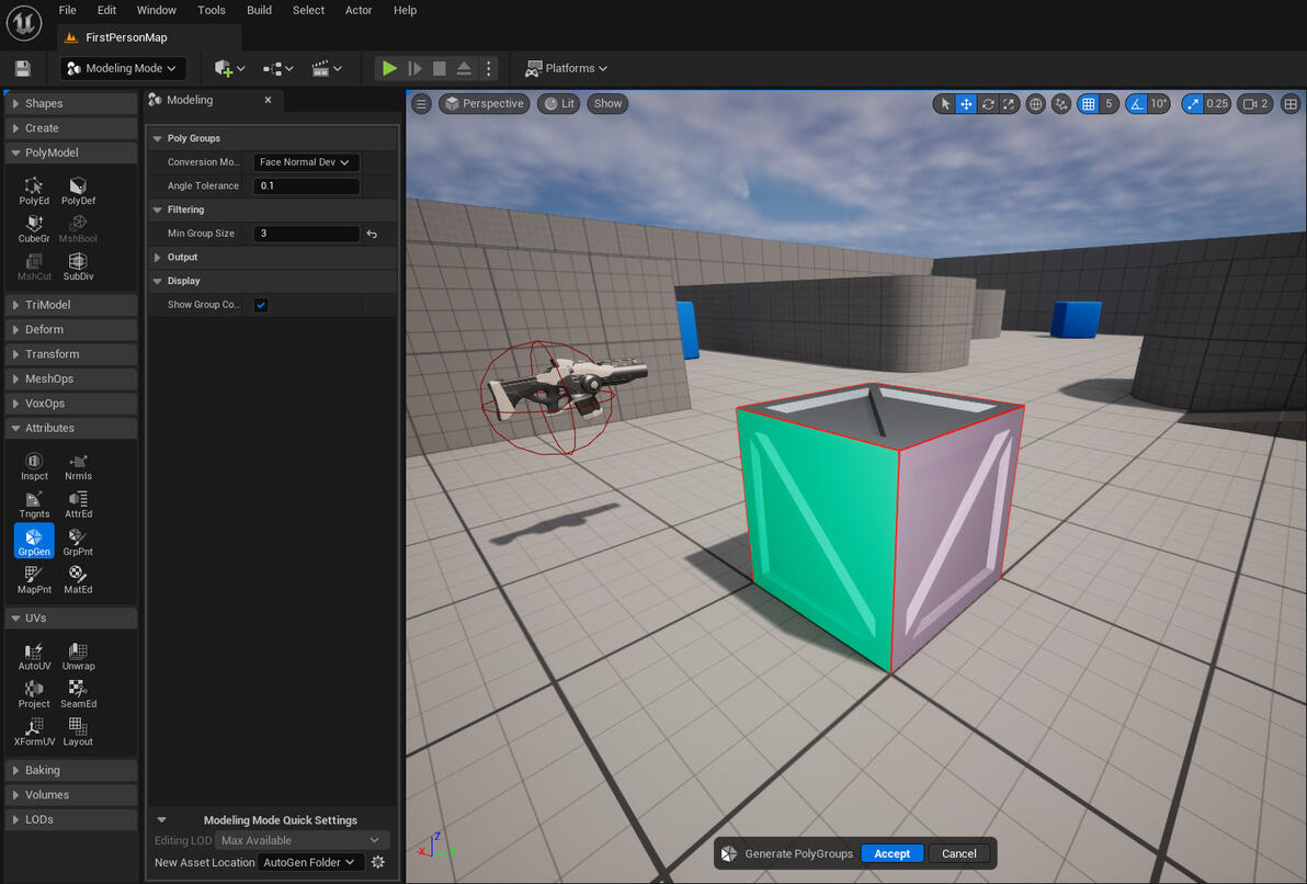 UE5管理内容-建模模式快速入门 - 哔哩哔哩