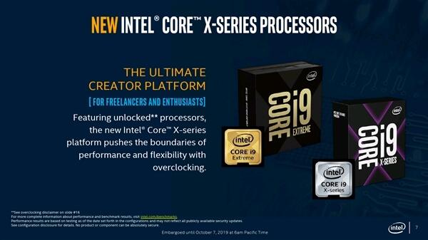 Intel正式发布新一代发烧酷睿X：AI性能提速2.2倍 价格砍半！ - 哔哩哔哩