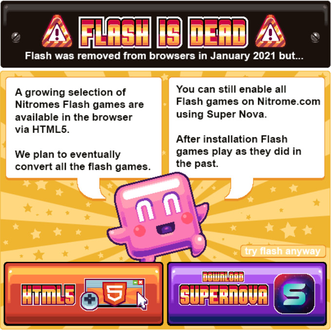 Nitrome 游戏在线启动器 | 跳出离线 Flash 游戏版权黑洞的解决方案 - 哔哩哔哩