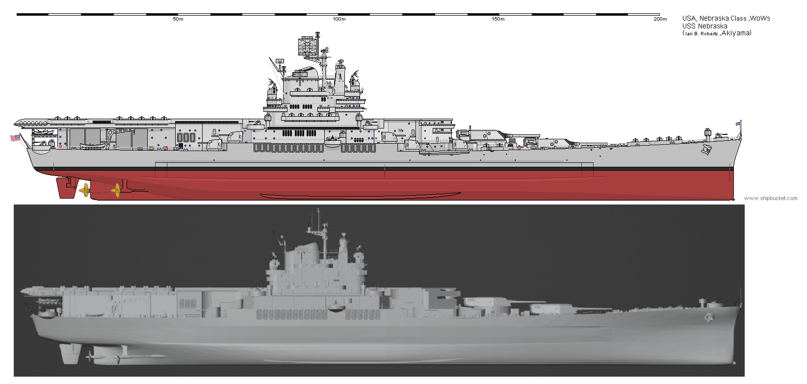 【shipbucket】【战舰世界】“内布拉斯加”号航空战列舰 - 哔哩哔哩