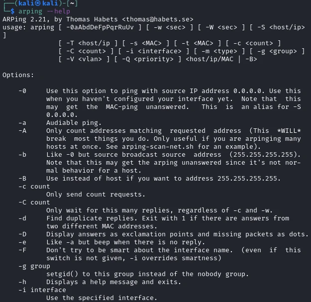 Arping：网络管理员必备调试神器！全参数详细教程！Kali Linux教程！黑客渗透测试！ - 哔哩哔哩