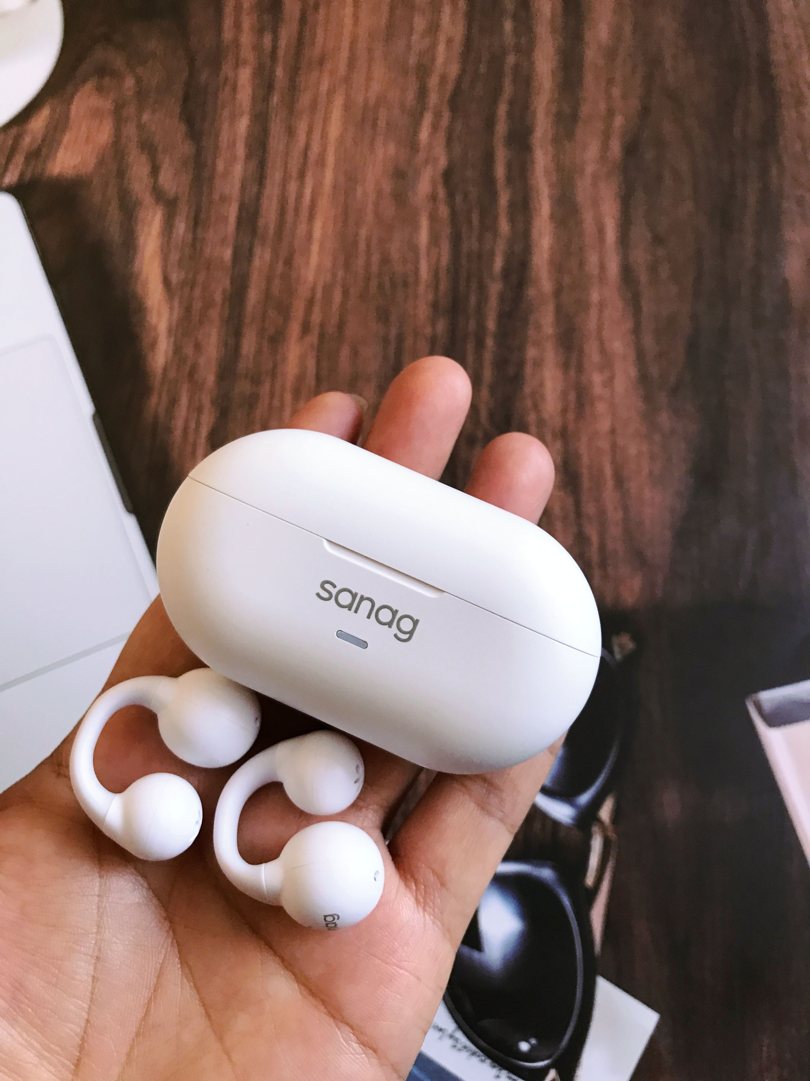 时尚高颜值，清爽不入耳的sanag塞那Z36耳夹式耳机使用实测 - 哔哩哔哩