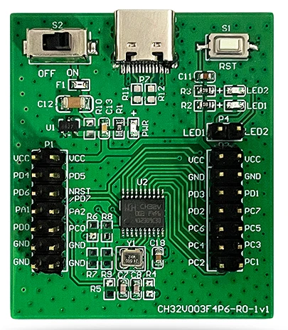 基于CH32V208WB和CH32V003F4的微型气象站 - 哔哩哔哩