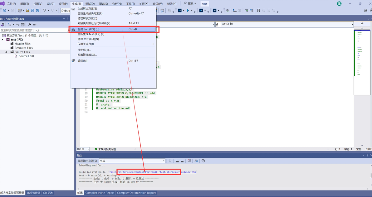 Matlab中通过DLL形式调用Fortran——一种目前成功的形式 - 哔哩哔哩