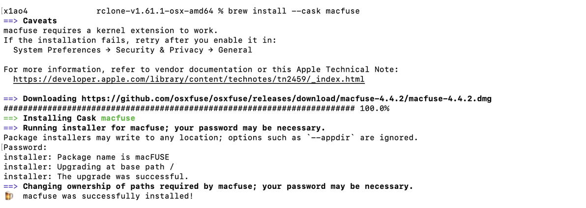 如何在 macOS 使用 AList + RCLONE 把网盘挂载到本地 - 哔哩哔哩
