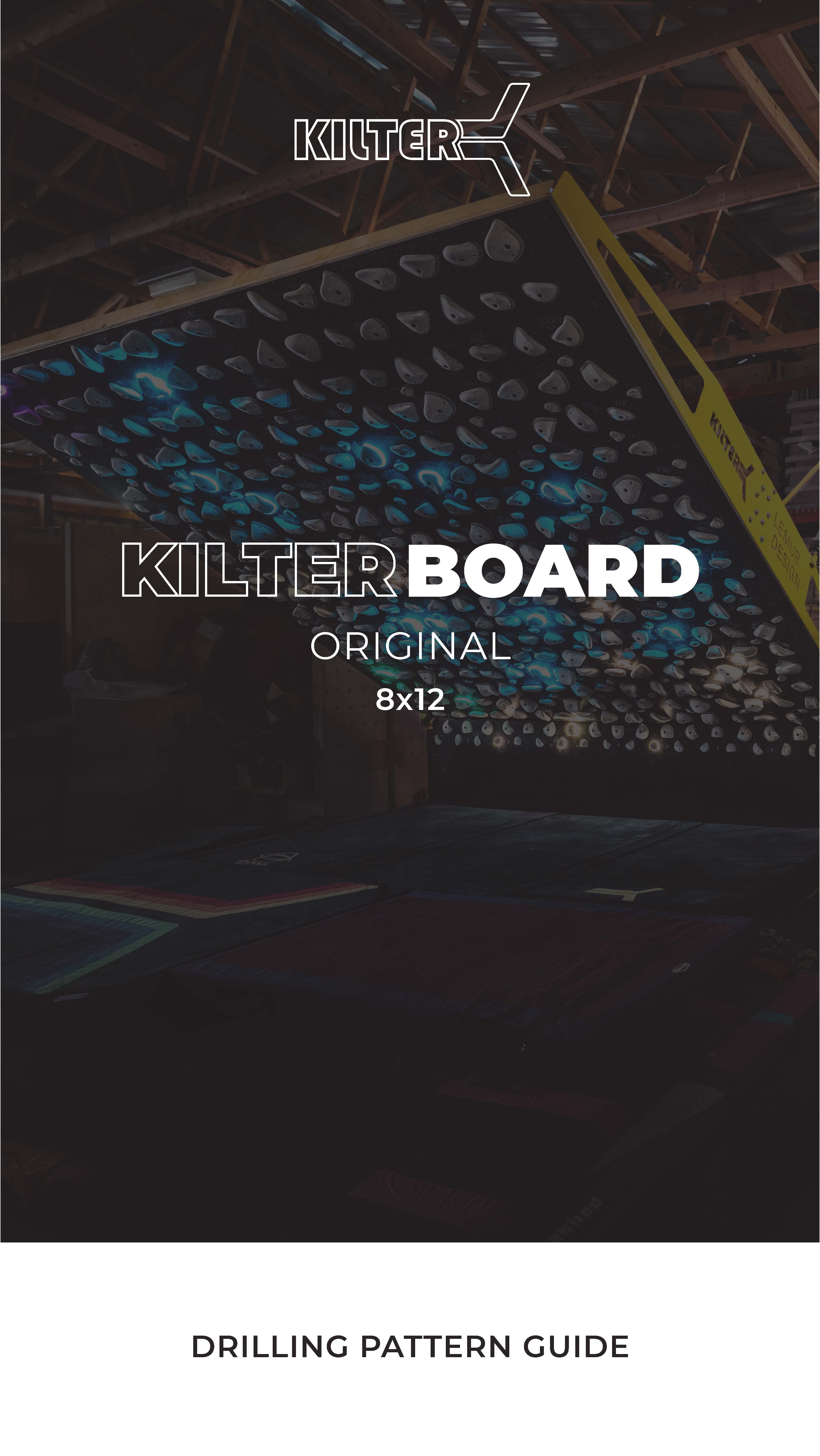 Kilterboard Original - Drilling Pattern Guide - 8x12 - 哔哩哔哩