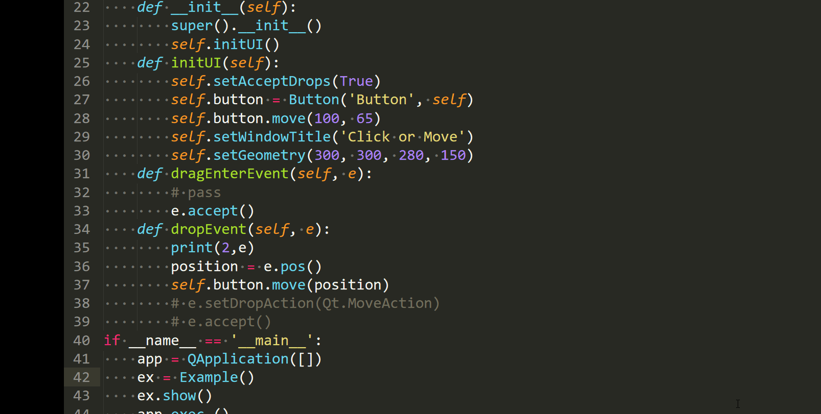 PyQt学习Ⅴ(在pyqt中拖放和绘制图形)_pyqt在qdialog示例中实现拖拽绘制矩形框-CSDN博客