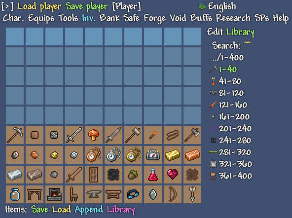 【Terraria】【慎用】Terrasavr物品编辑器介绍 - 哔哩哔哩