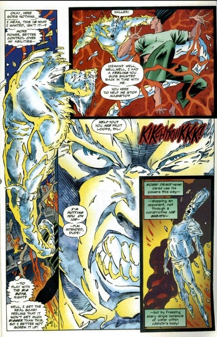 欧米加变种人——冰人(Iceman)设定与能力 初次登场：X-Men #1 (1963) - 哔哩哔哩