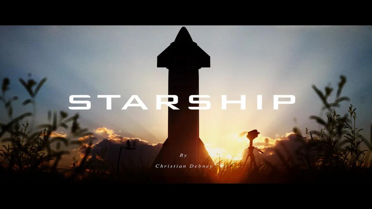 V-Ray、Phoenix和Chaos Cloud协助制作 Starship火箭发射驶向火星 - 哔哩哔哩