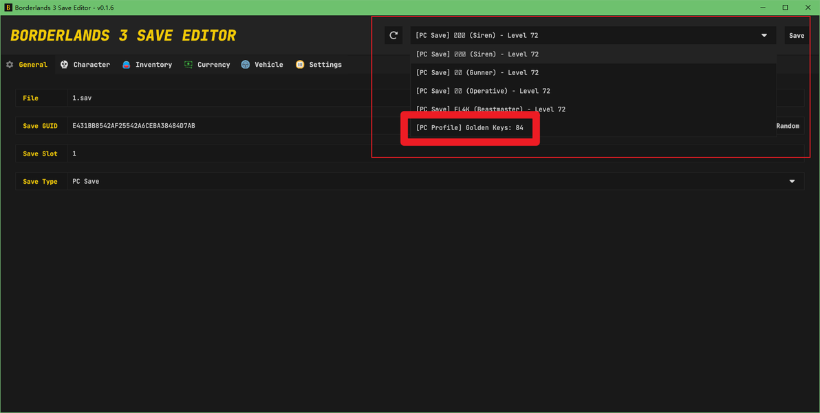 无主之地3存档修改器(BORDERLANDS 3 SAVE EDITOR） - 哔哩哔哩