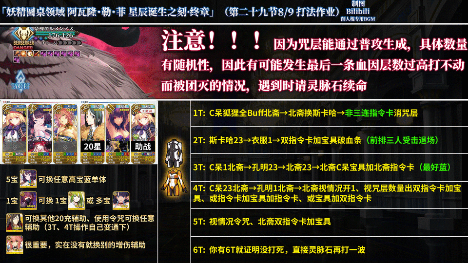 【该细还得细】FGO国服2.6戴冠式主线攻略/炎之灾厄/兽之灾厄/角神/奈落之虫速通作业 - 哔哩哔哩