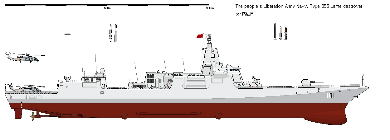 中国海军055型导弹驱逐舰（北海舰队篇）【shipbucket】 - 哔哩哔哩