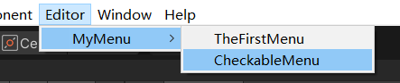 Unity编辑器扩展基本功能：MenuItem（在Unity主菜单中添加自定义子菜单） - 哔哩哔哩