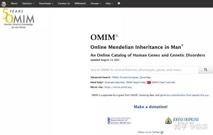 OMIM数据库使用教程——全面且权威的基因与遗传表型概要的数据库 ! - 哔哩哔哩