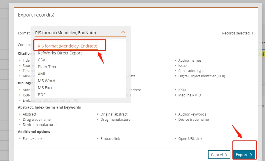 如何用EmBase导出题录到Endnote？ - 哔哩哔哩