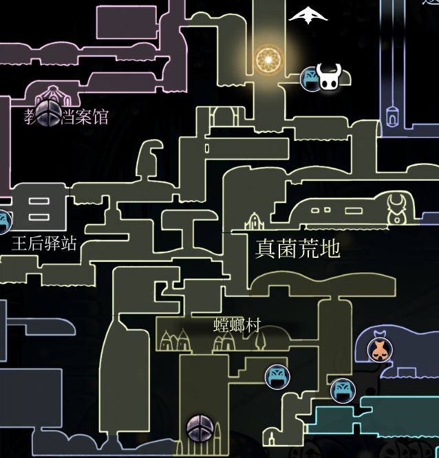 空洞骑士全地图攻略真菌荒地（一） - 哔哩哔哩