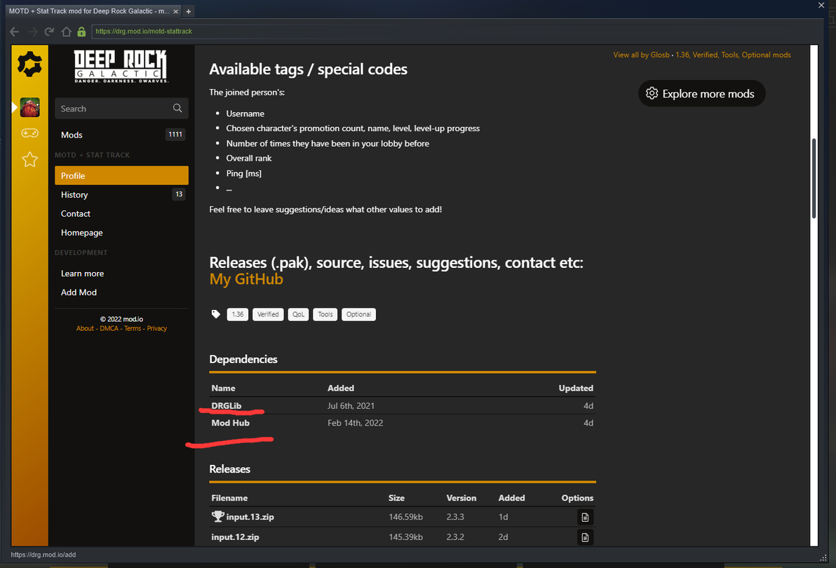【深岩银河】MOTD + Stat Track Mod 食用指北 - 哔哩哔哩