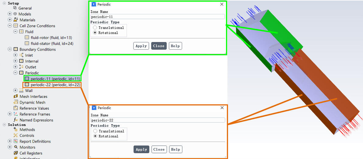 Fluent 案例-MPM 混合平面模型 涡轮机 - 哔哩哔哩