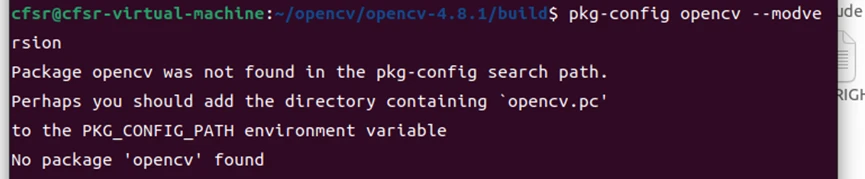 视觉笔记：尝试在Ubuntu 环境下安装openCV 4.8.1 - 哔哩哔哩