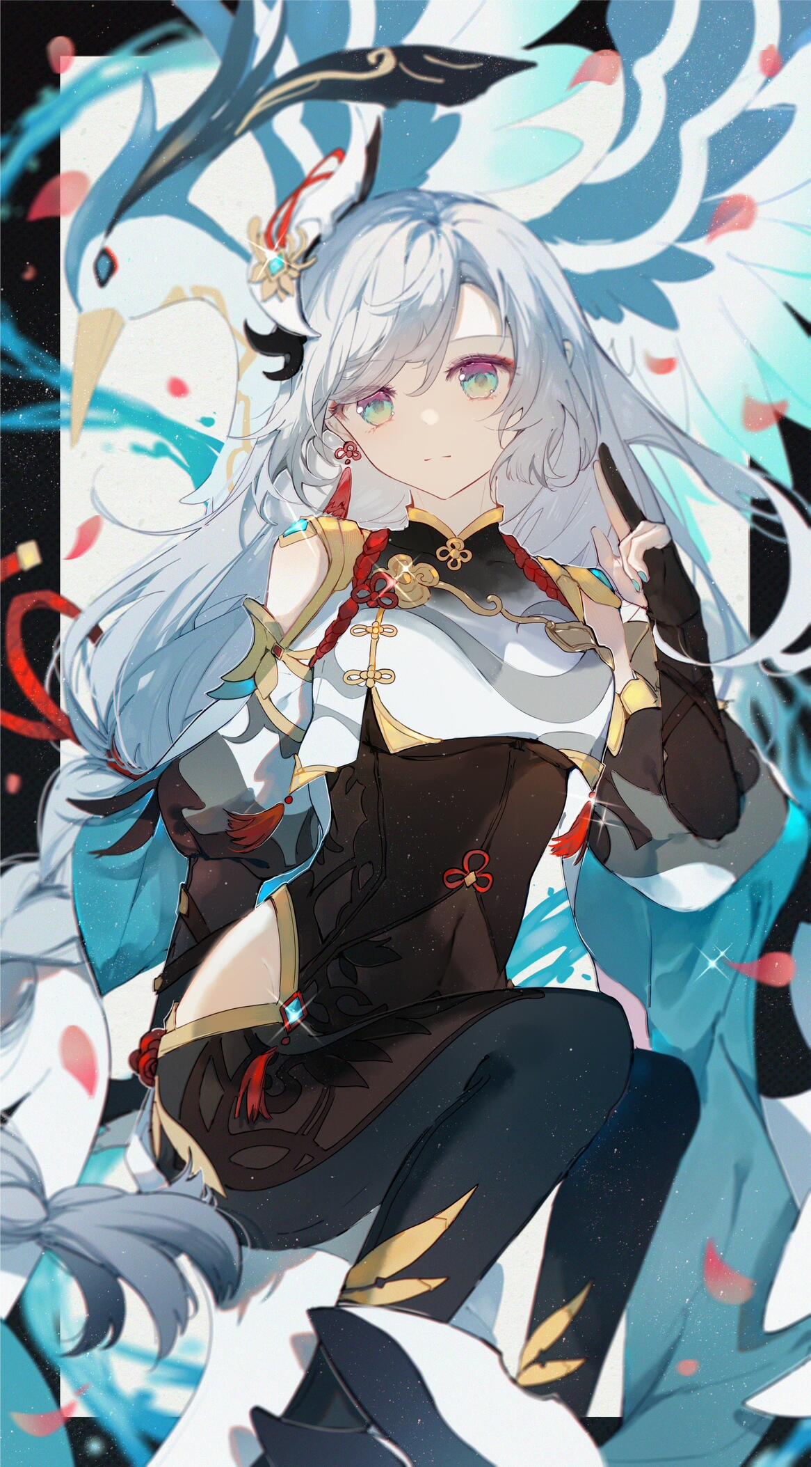 【原神】耗时超200小时找图，100张申鹤高质量美图、壁纸第一回，第三十七期（收藏向） - 哔哩哔哩