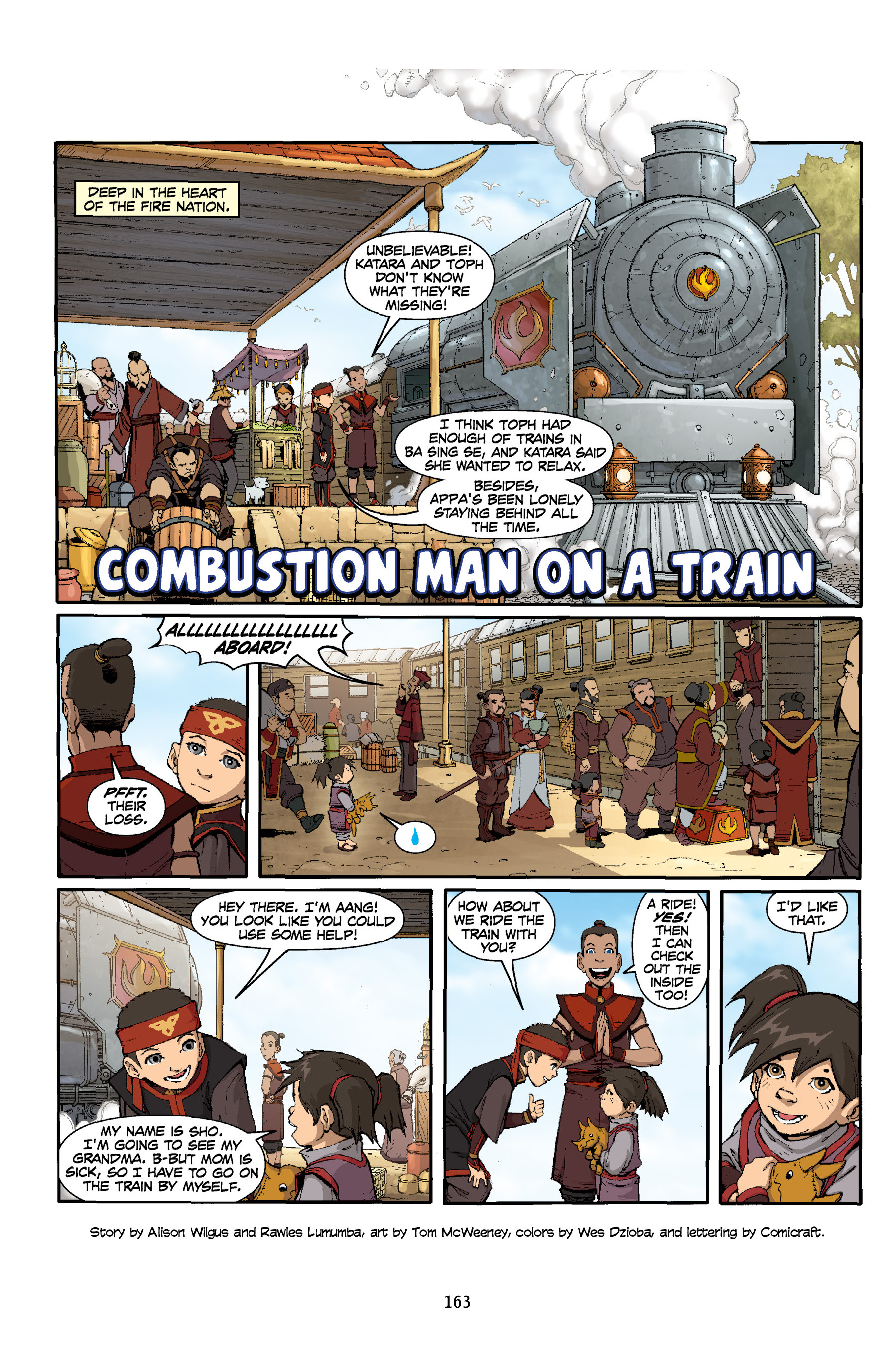 ATLA 降世神通：最后的气宗漫画短篇 Combustion Man on a Train 火车上的爆焰男 生肉 - 哔哩哔哩