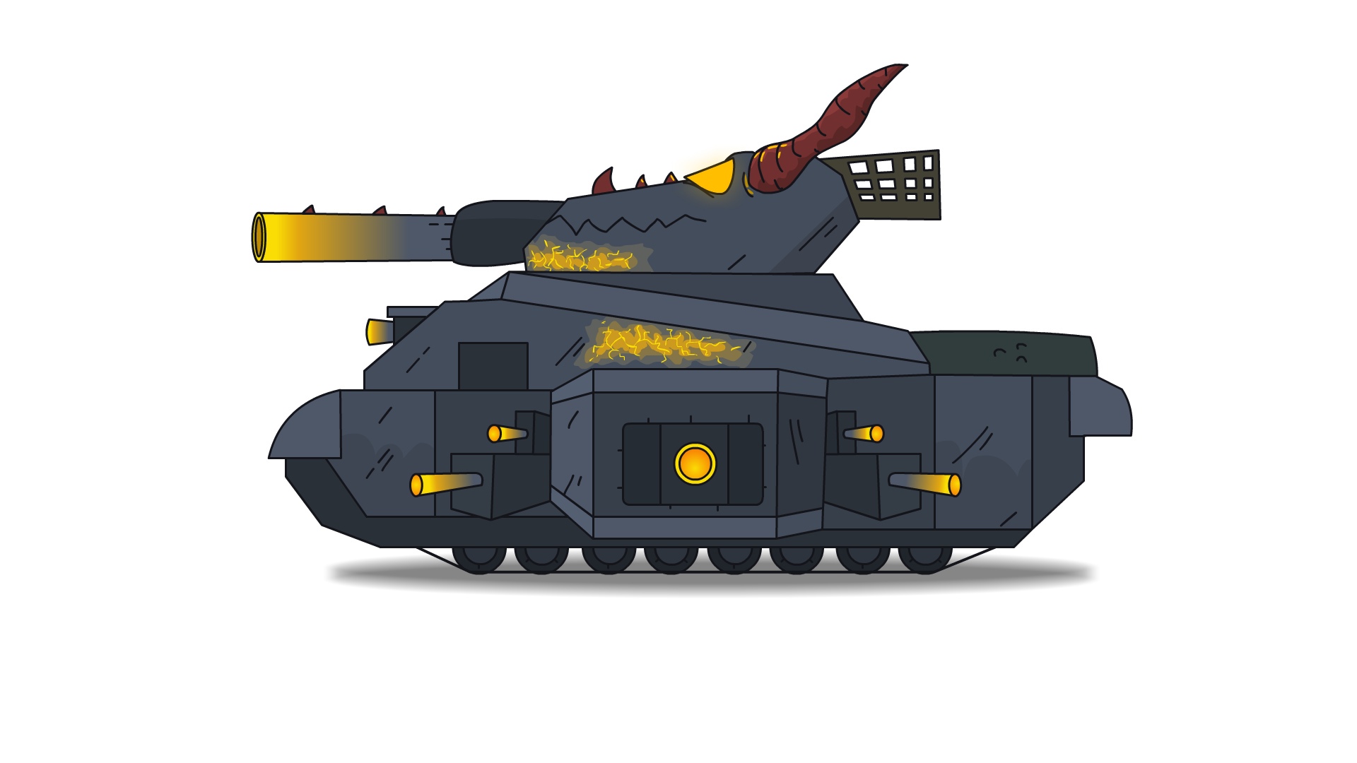 Gerand坦克动画恶魔系坦克素材合集 - 哔哩哔哩