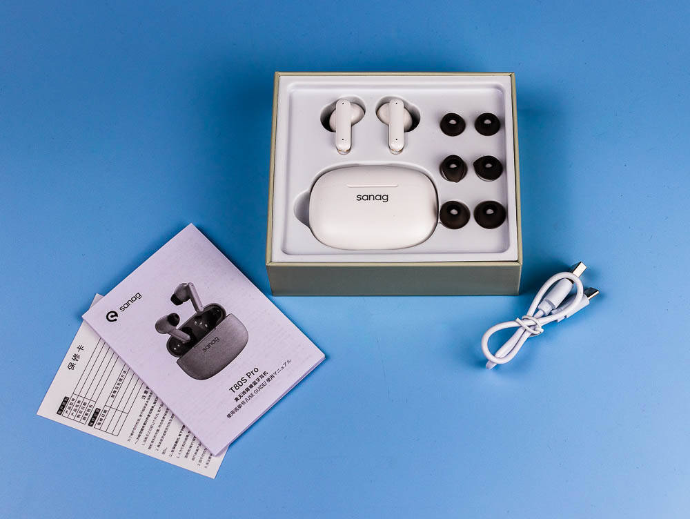 深度降噪36dB——Sanag 塞那 T80S PRO 真ANC降噪耳机轻体验 - 哔哩哔哩