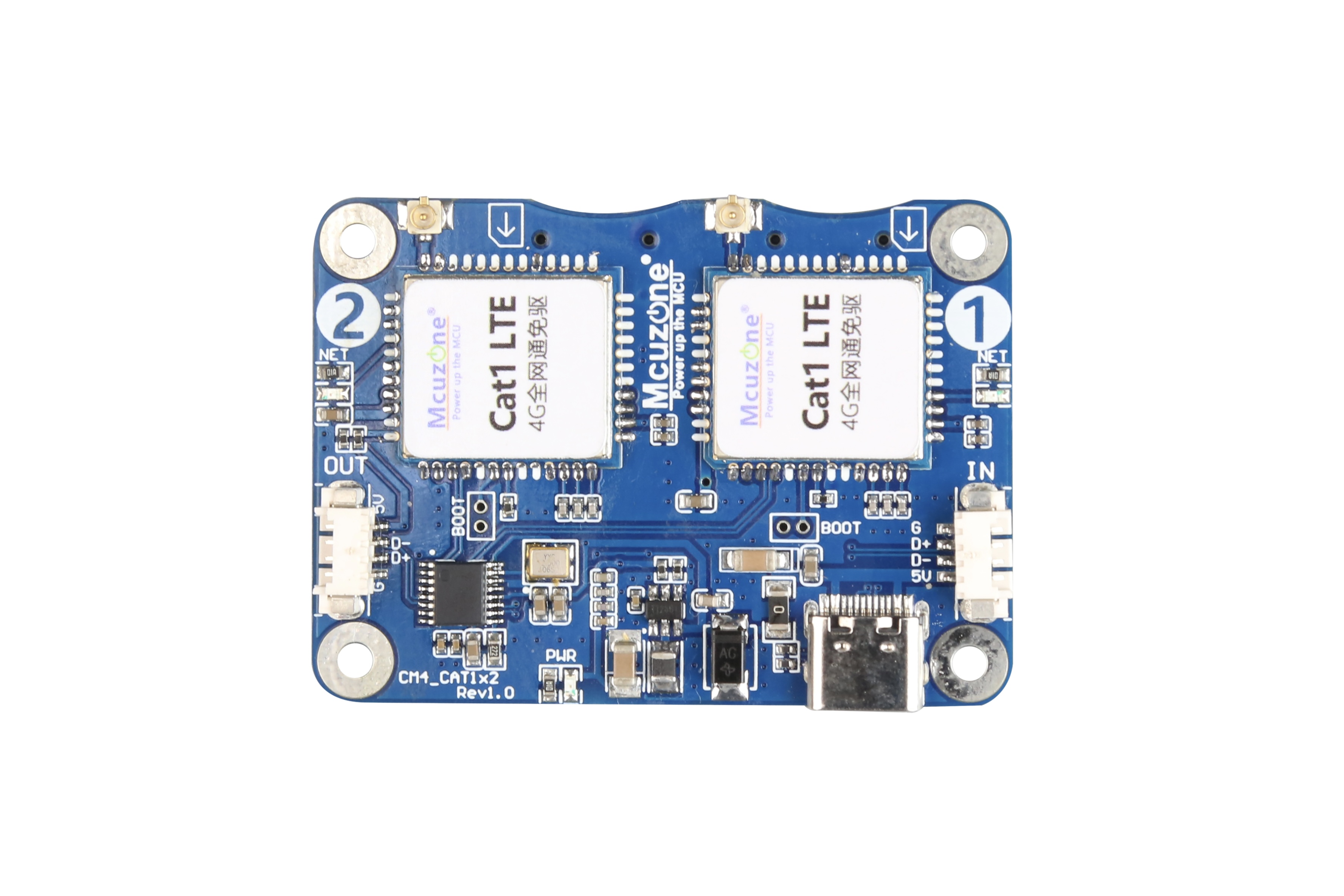 双4G全网通Cat1模组，可级联扩展，Nano SIM eSIM USB Hub IPEX树莓派CM4尺寸 - 哔哩哔哩