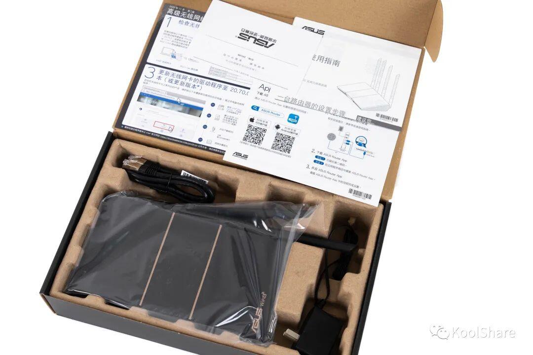 ASUS华硕RT-AX57 AX3000规格无线路由器开箱拆解评测 - 哔哩哔哩