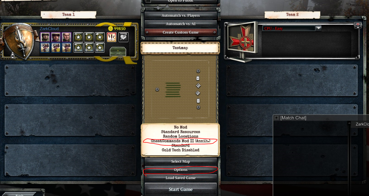 英雄连2 CHEATCOMMANDS MOD使用方法 - 哔哩哔哩