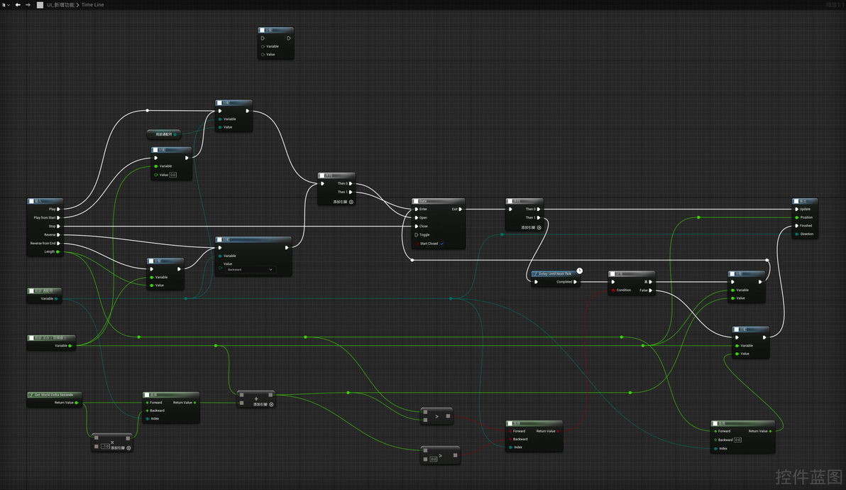 UE4/UE5 在UI上实现时间轴TimeLine延时功能 - 哔哩哔哩