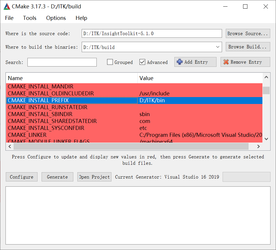 ITK/VTK，cmake，vs2019配置中遇到的主要问题 - 哔哩哔哩