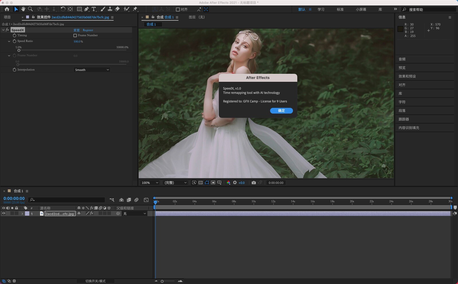 AE/PR插件：时间伸缩视频慢镜头效果Aescripts SpeedX v1.1.1激活版 - 哔哩哔哩