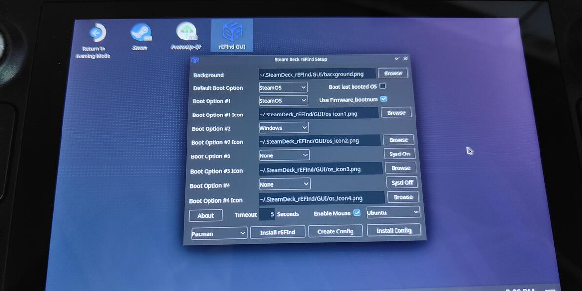 SteamDeck单盘双系统的可视化引导管理界面与AMD面板 - 哔哩哔哩