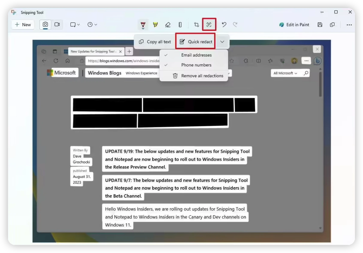 微软新版 Win11 截图工具上手：OCR 识别图片文本、音频录制等 - 哔哩哔哩