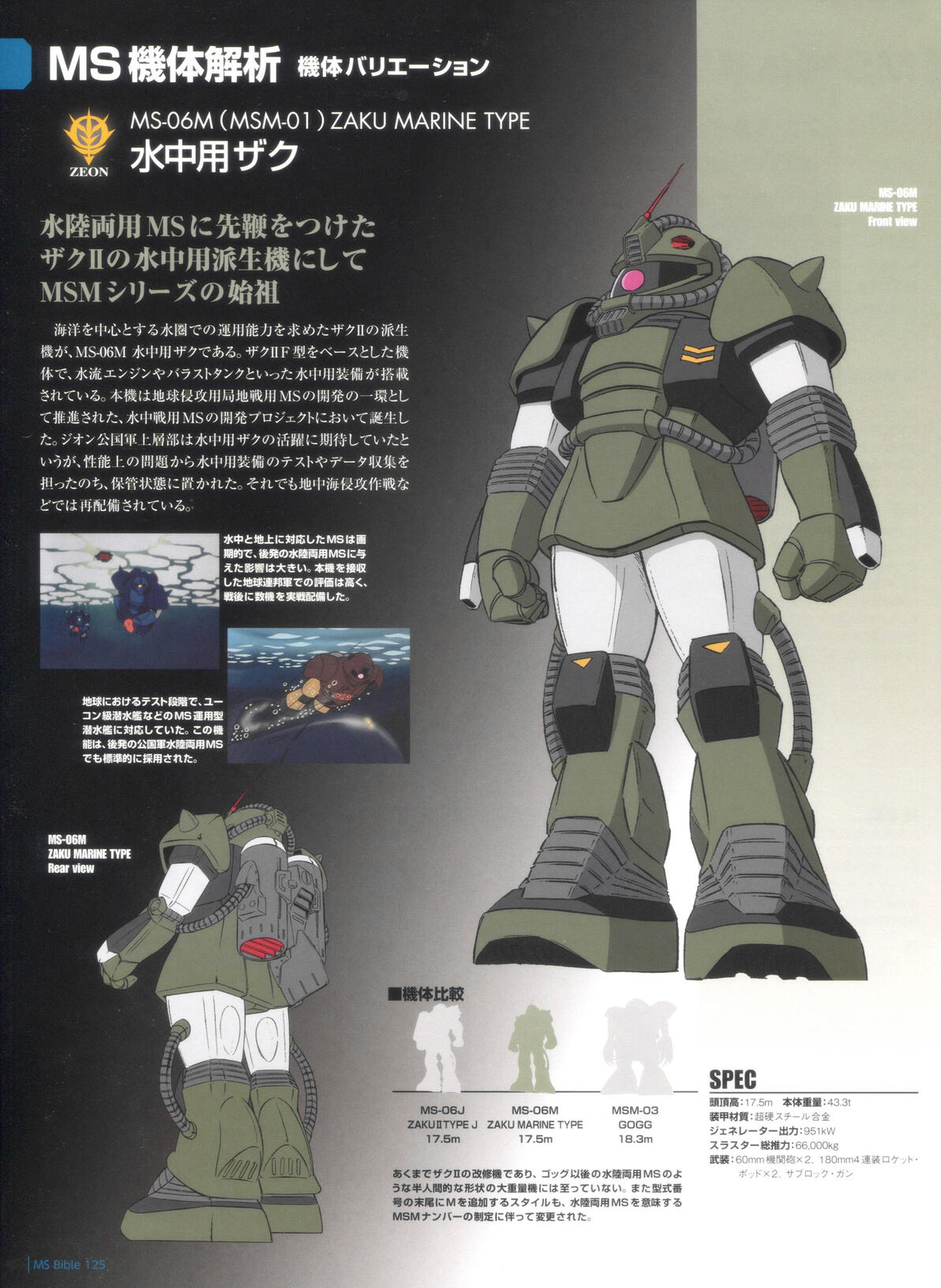 【一曰Acg】Gundam MS Bible 高达MS圣经 第125期 MS-06J 陆战型扎古Ⅱ 日文原版 - 哔哩哔哩