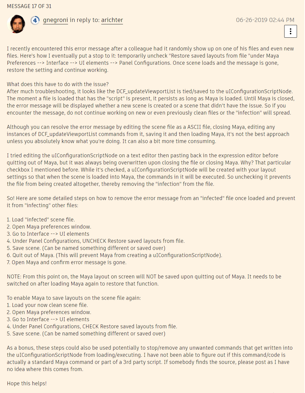 Maya Error: Cannot find procedure "onModelChange3dc" - 哔哩哔哩