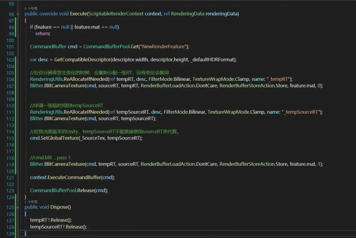 2022版的Unity URP的后处理的RTHandle和Blitter.BlitCameraTexture用法 - 哔哩哔哩