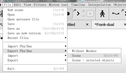 将UE4动画、模型场景导入导出到UNITY ，以及Cascadeur编辑动作 - 哔哩哔哩