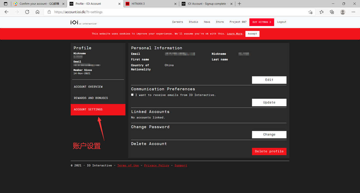 【杀手3】简单几步教你注册一个IOI账户 - 哔哩哔哩
