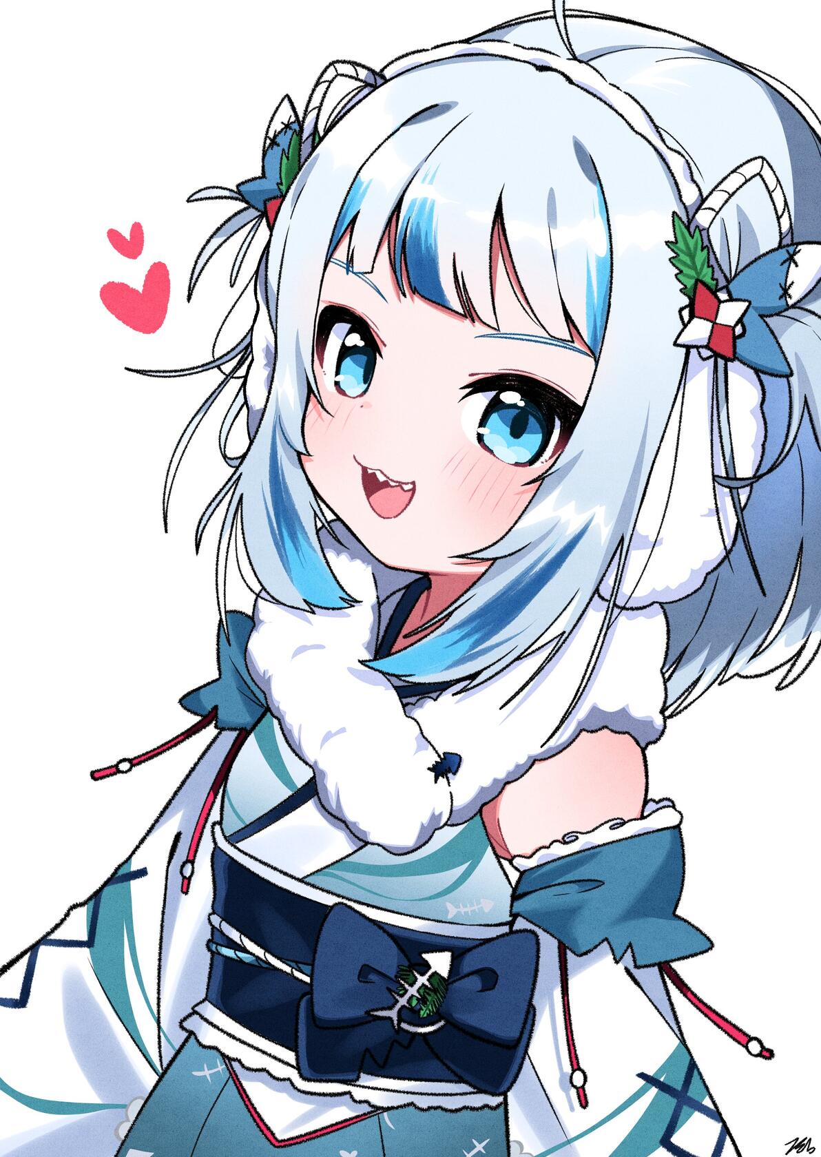 Gawr Gura高清壁纸【近百张合集】 #gawrt - 哔哩哔哩