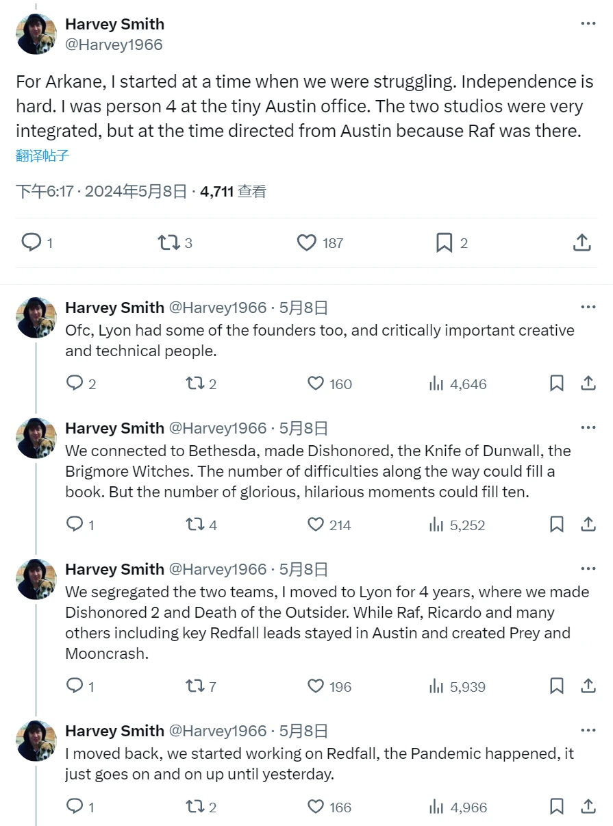 搬运 Raphaël Colantonio 关于 Arkane Lyon 和 Arkane Austin 关系的部分解释 - 哔哩哔哩